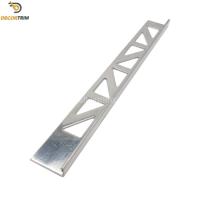 China Tile End Trim Stainless Steel Tile Trim Corner Edge Fitting Brush Silveer for sale