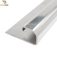 China Stainless Steel Tile Trim Bullnose Corner SS201 SS304 10x10mm 2.5m Length for sale