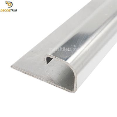 China Stainless Steel Tile Trim Bullnose Corner SS201 SS304 10x10mm 2.5m Length for sale