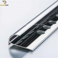 China Stainless Steel Tile Trim 10mm Edge Beading Black 304 Grade 2.5m Length for sale