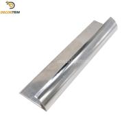 China Stainless Steel Carpet to Tile Transition Strip Chrome Trim 2.5m Length 10x10mm for sale