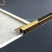 China Tile Edge Trim  Transition Strip Floor Tile Trim Tile Edging Corners Gold Colour for sale