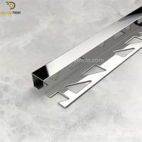 China Stainless Steel External Corner Tile Trim Square Tile Trim Stair Edging Nosing for sale