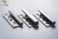 China Stainless Steel Wall Tile Trim Square Shaped Edging 8K SS201 304 10x10mm 2.5m for sale