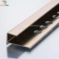 China Tile Trim Used Tile Corner Stainless Steel Tile Trim Triangle / Round / Customized for sale