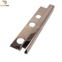 China Stainless Steel Tile Profile Trim SS304 SS201 Corner Edge 10x10mm 2.5m for sale