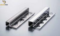 China Stainless Steel Tile Trim Straight Edge Guard Profile 10x10mm 2.5m Length for sale