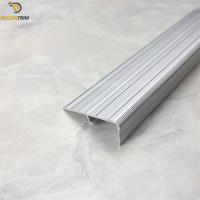 China Aluminum Stair Nosing Tile Trim 10x10mm Gold Corner Edge Protector 2.5m for sale