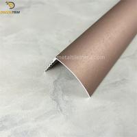 China Aluminum Stair Nose Trim Anti Slip 1.1mm Coffee Profile for Tile Edges for sale