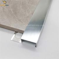 China 25mm Aluminum Tile Trim Baseboard Bullnose Edge Stair Nose Treads Straight 6063 for sale