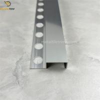 China Aluminum Tile Trim Bullnose Stair Nosing Strip 25mm 1.1mm Thickness for sale