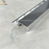 China Aluminum Tile Trim Bullnose Stair Nosing Strip 25mm 1.1mm Thickness for sale