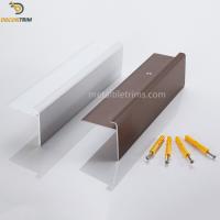 China Aluminum Outside Corner Stair Nosing Tile Trim 1.1mm Thickness Modern Edge for sale