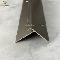 China Aluminum Stair Nosing Tile Trim 1.1mm Non Slip Edge Profile for Tiles 6063 for sale