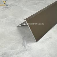 China Aluminum Stair Nosing Tile Trim 1.1mm Non Slip Edge Profile for Tiles 6063 for sale
