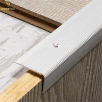 China Aluminum Tile Trim Profile 10mm Glossy Finish Floor Edge Metal Trim for Tile Corner Protection for sale