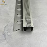 China Aluminum Pencil Molding Tile Bullnose Trim 1.1mm Thickness Light Bright Titanium for sale