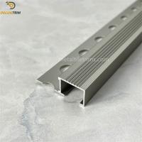China Aluminum Pencil Molding Tile Bullnose Trim 1.1mm Thickness Light Bright Titanium for sale