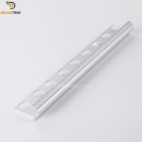 China Aluminum Bullnose Tile Trim Stair Nosing 1.1mm Profile Thickness 6063 Material for sale