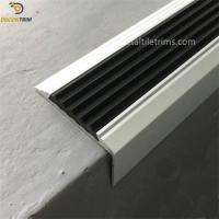 China Aluminum Ramp Edge Trim Stair Nosing Tile Trim 30mm with Adhesive Strip for Flooring for sale