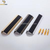 China Aluminum Ramp Edge Trim Stair Nosing Tile Trim 30mm with Adhesive Strip for Flooring for sale