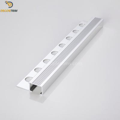 China Aluminium Tile Trim 8mm Ceramic Outside Corner Trim Tile Strips Anti-Slip 2.5m for sale