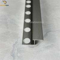 China Aluminum Stair Nosing Tile Trim Brushed Nickel 1mm Profile 50pc Box for sale