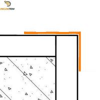 China Edge Aluminium L Trim Tile Nose Trim 1mm Profile Thickness 50pc Box Floor Corner Bead for sale