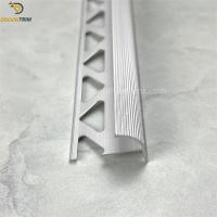 China Aluminum Tile Trim Bullnose White Subway Tile Beveled Edge 2300mm 1mm Thickness for sale