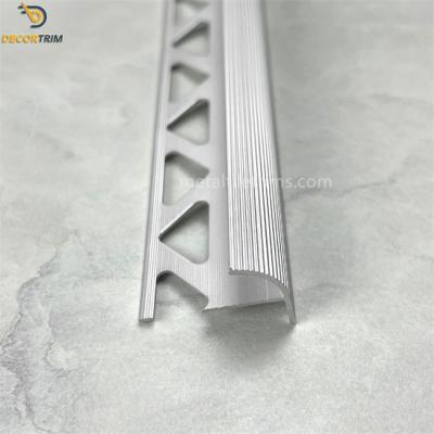 China Aluminum Tile Trim Bullnose White Subway Tile Beveled Edge 2300mm 1mm Thickness for sale