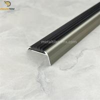 China Bullnose Cap Tile Quarter Round 6mm Edge Trim Stair Nosing Aluminum Tile Trim for sale
