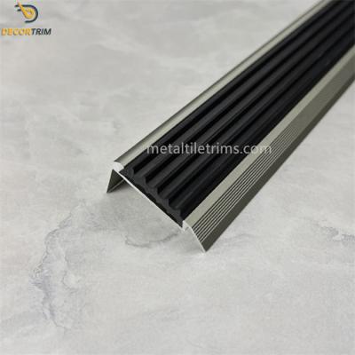 China Bullnose Cap Tile Quarter Round 6mm Edge Trim Stair Nosing Aluminum Tile Trim for sale