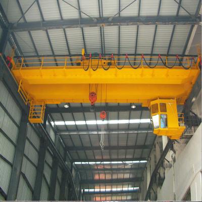 China 50 Ton Double Beam Electric Traveling Bridge Crane Cabin Control for sale