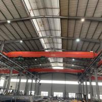China 7.5 Ton Single Girder Overhead Crane 6m Pendant Line Controls With Rope Hoist for sale