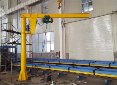 China 3tons Column Boom Jib Crane 7m With Remote Control 360 Degree Rotating for sale