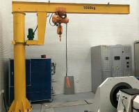 China 3tons Column Boom Jib Crane 7m With Remote Control 360 Degree Rotating for sale
