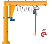 China 2t 3t Column Boom Jib Crane 360 Degree Rotating With Remote Control for sale