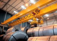 China QC Type Double Girder Overhead Bridge Crane 10T Q345 Steel Electromagnetic for sale