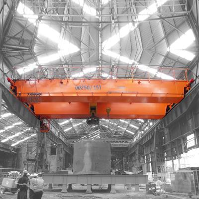 China 10T QD Double Girder Overhead Crane 50Hz Electric Remote Controlled for sale