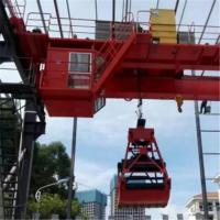 China 10T A6 Double Girder Mobile Bridge Crane 40m / Min With Grab Hook for sale