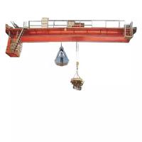 China 10T A6 Double Girder Overhead Bridge Crane 22m With Grab Magnet for sale