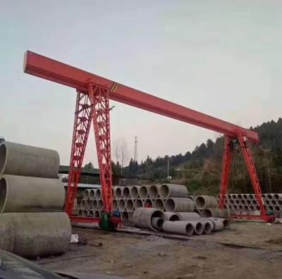 China 6 Ton Single Girder Gantry Crane With Electric Hoist For Precast Slab for sale