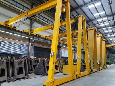 China 20T Electric Mobile Semi Gantry Crane With Single Leg For General Industry for sale