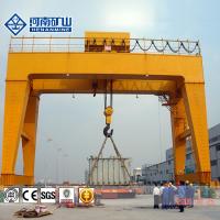 China Mine Heavy Duty Double Girder Gantry Crane MG Type 12m With Saddle for sale