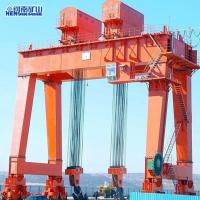 China Q345E 160 Tons Double Girder Gantry Crane A Type Electric Mobile With Saddle for sale