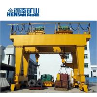 China ME Type Electric Double Girder Gantry Crane 10m / Min With Two Trolleys For Shipyard for sale