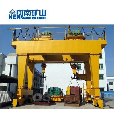 China ME Type Electric Double Girder Gantry Crane 10m / Min With Two Trolleys For Shipyard for sale