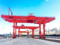 China 50 Tons U Shaped Double Girder Gantry Cranes Electric Mobile For Container Operations for sale