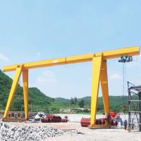 China Electric Single Girder Traveling Rail Gantry Crane Remote Wireless Control Drawing for sale