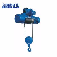 China High Performance Electric Mobile Wire Rope Hoist Winch 30m MD Type Double Speed for sale